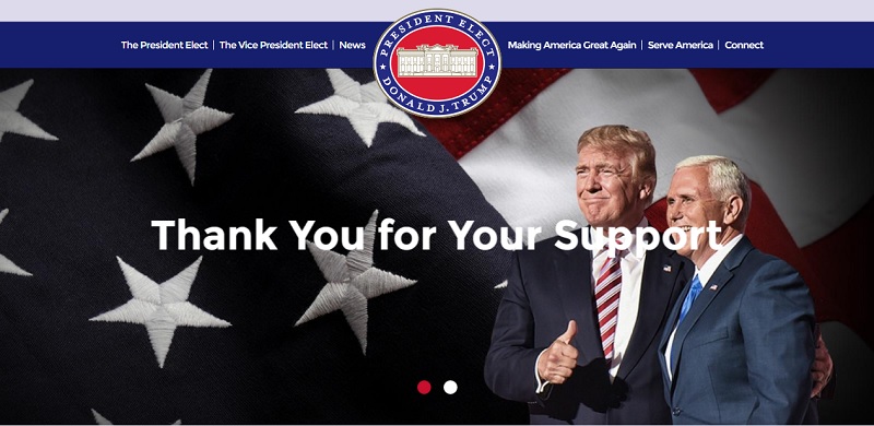 President-elect Donald Trump and His Transition Team Launches Website ...