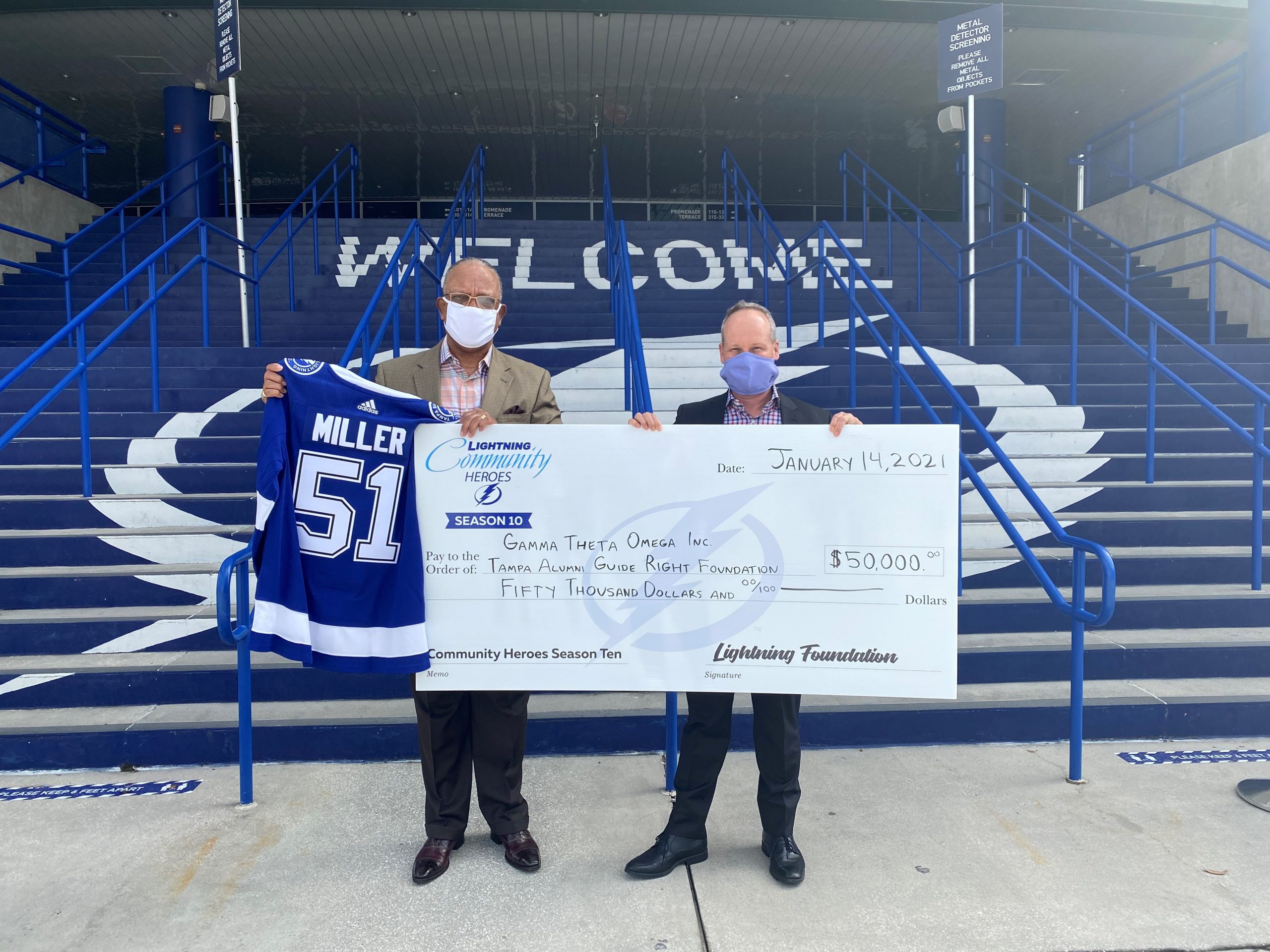 Tampa Community Leader Les Miller Honored as Lightning Community Hero ...