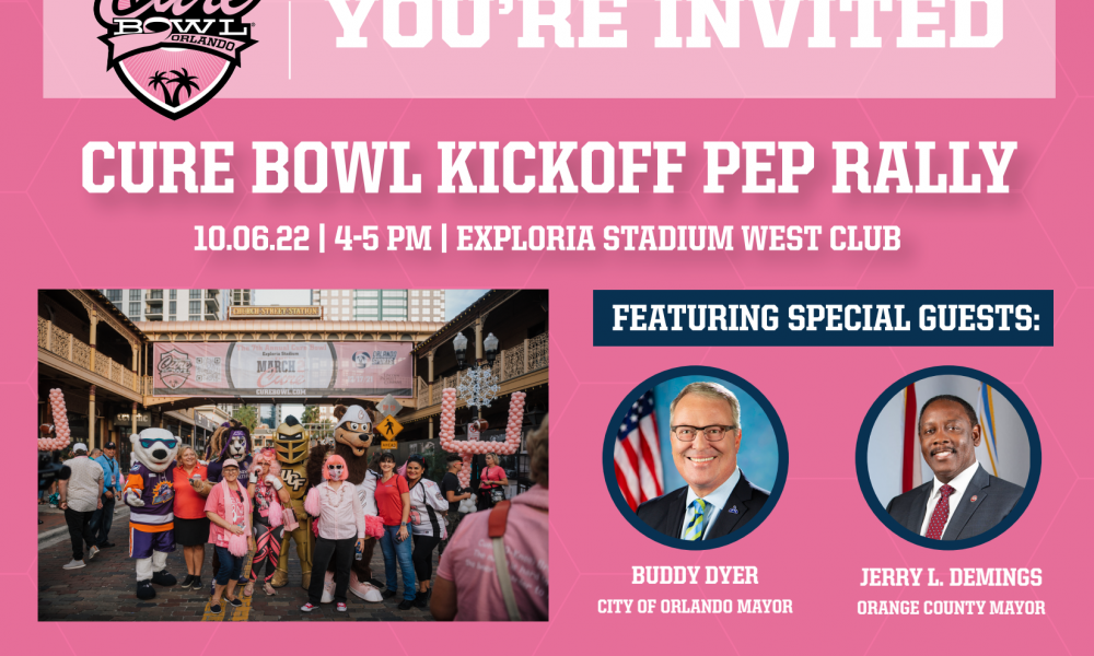 Orlando Sports Foundation to Host Cure Bowl March 2Cure Pep Rally at ...
