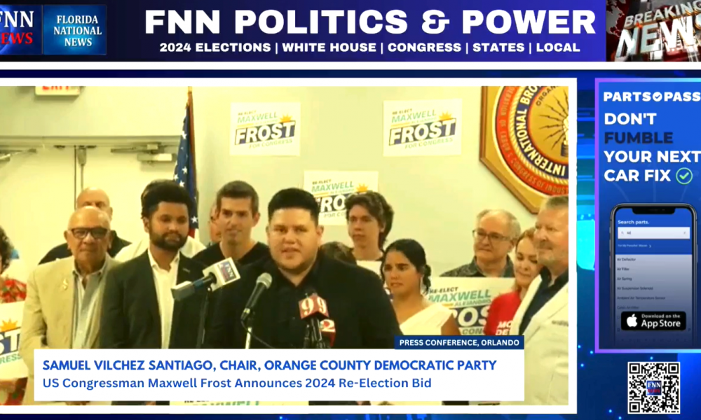 Gen Z Congressman Maxwell Frost Endorsed By Mayor Buddy Dyer, and Local ...