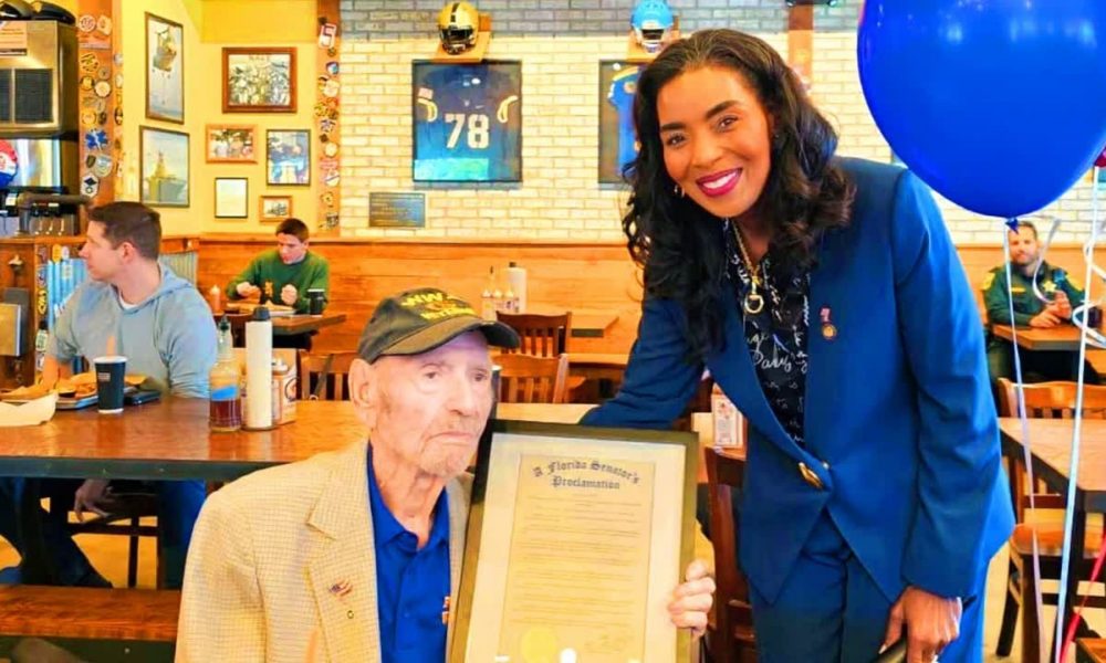 State Senator Barbara Sharief Honors 100-Year-Old WWII Veteran Harold L ...